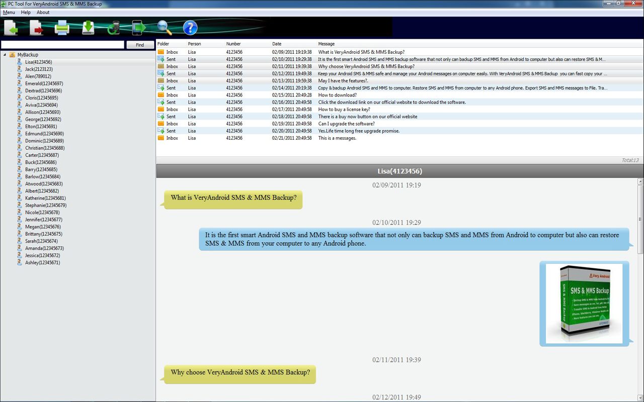VeryAndroid SMS & MMS Backup:Amazon.ca:Appstore for Android