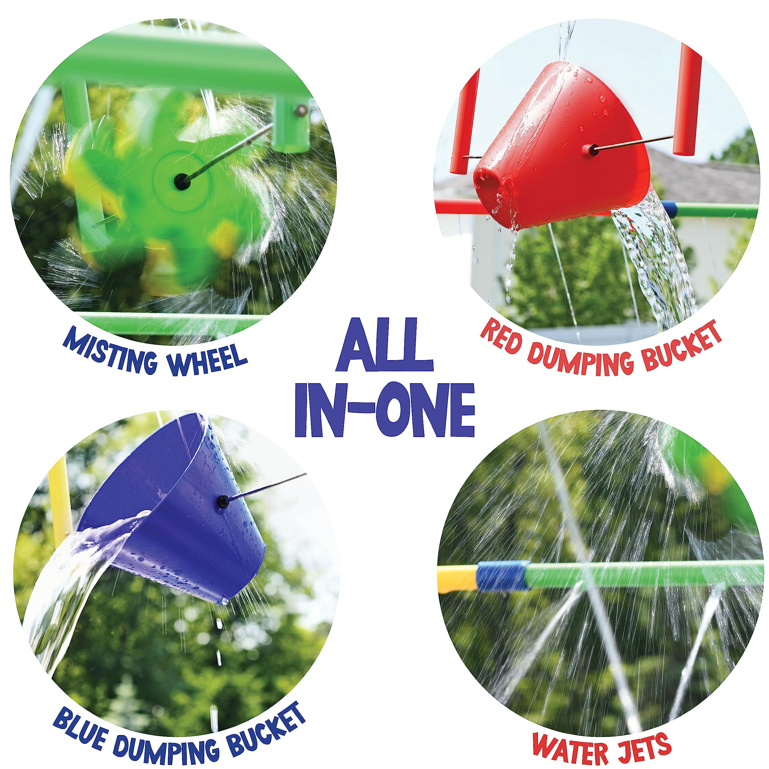 Mua Backyard Waterpark with Splash Wheel, Dump Buckets for Kids Outdoor ...