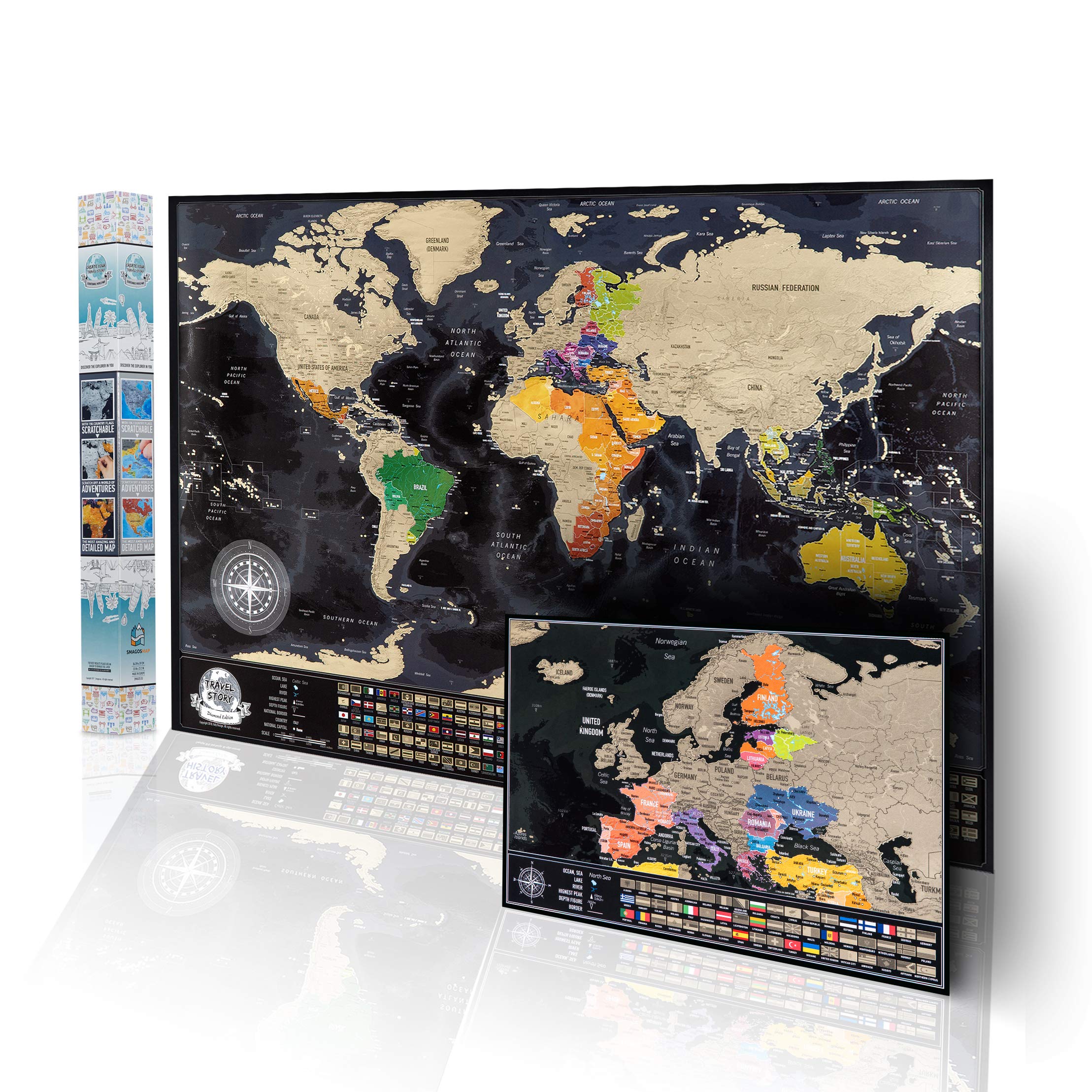 Buy Scratch Off World Map Poster BONUS A3 Europe Scratchable Map Detailed Map With 736 buy-scratch-off-world-map-poster-bonus-a3-europe-scratchable-map-detailed-map-with-736