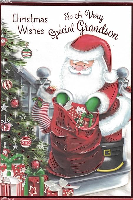 Grandson Christmas Card ~ Happy Christmas To A Special Grandson With ...