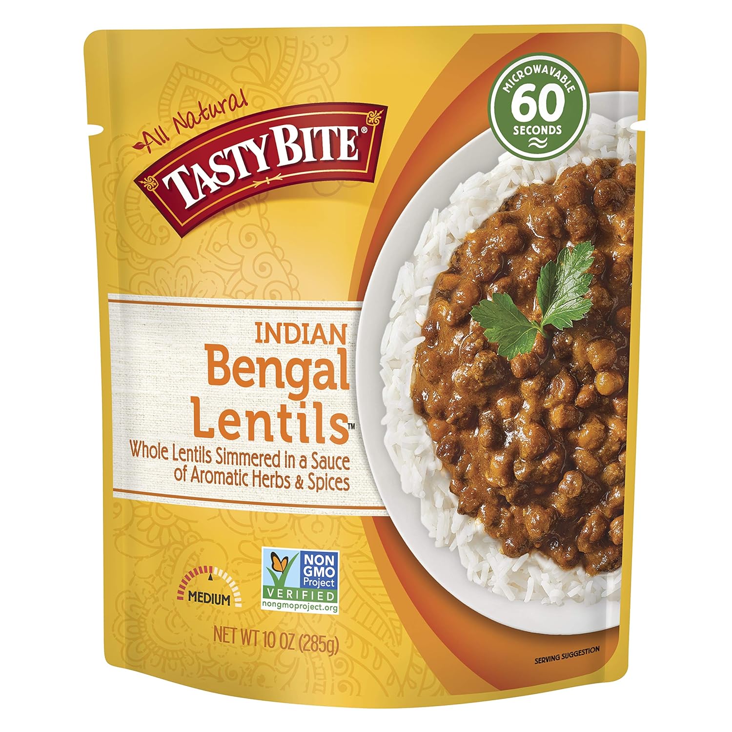 Amazon.com : Tasty Bite Indian Entrée Bengal Lentils 10 Ounce (Pack of ...