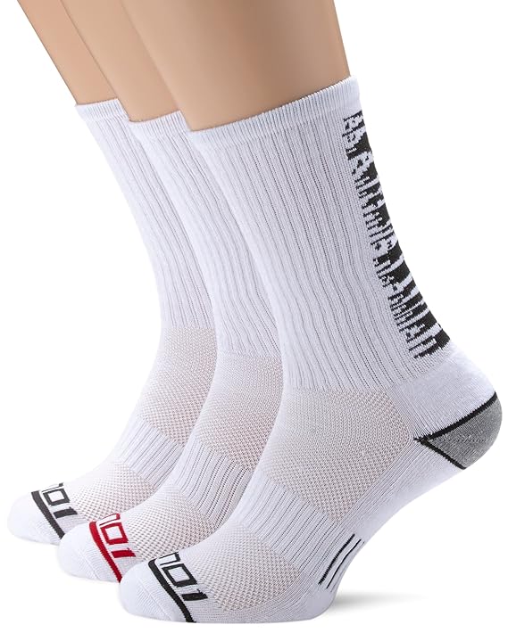 AND1 Sports Game Crew-Cut Socks White white Size:One Size: Amazon.co.uk ...