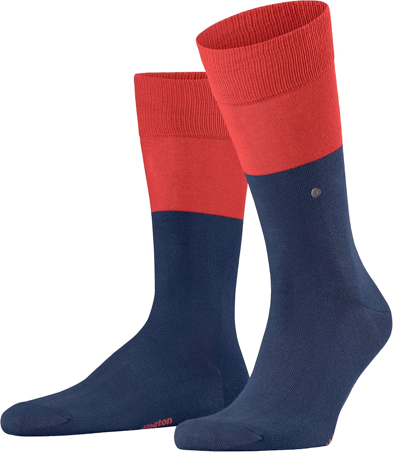 Burlington Organic Block Chaussettes pour homme - Bleu - 40-46: Amazon ...