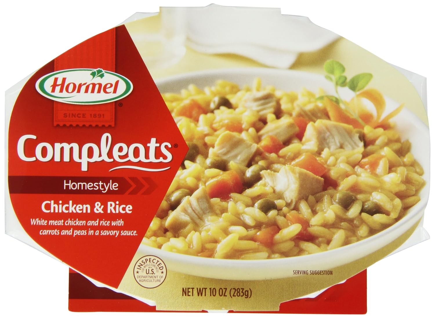 Amazon.com : Hormel Compleats Chicken & Rice, 6, 10 oz Microwavable ...