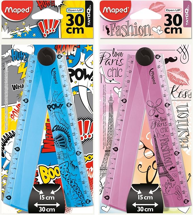 Maped 30cm Folding Ruler (Pack of 18): Amazon.co.uk: Office Products