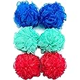 Amazon.com: Amazon Basics Bath and Shower Loofah, Multicolor, Pack of 6 ...