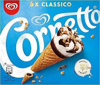 Cornetto Classico Ice Cream Cones, Pack of 6 (Frozen): Amazon.co.uk ...
