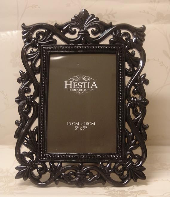 Black Baroque Style 5" x 7" Photo Frame: Amazon.co.uk: Kitchen & Home