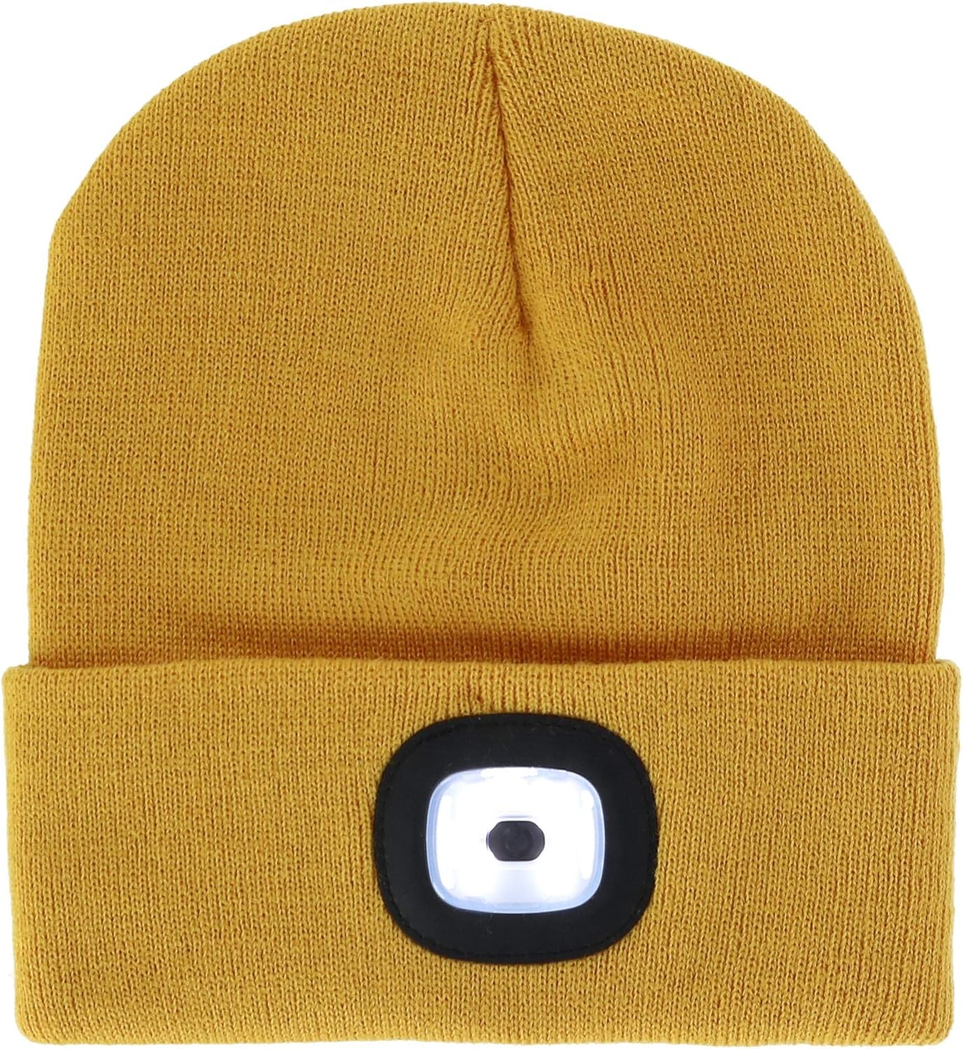 DM Merchandising Inc. Night Scout Rechargeable Led Beanie (Mustard) at ...