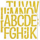 Amazon.com: Whaline 232Pcs Gold Glitter Bulletin Board Letter Stickers ...