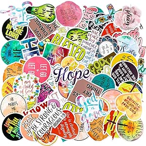 Amazon.com: 100 Pieces Inspirational Stickers Faith Stickers Faith ...