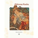 Amazon.com: Alphonse Mucha's Art Nouveau: A Vintage Coloring Book ...