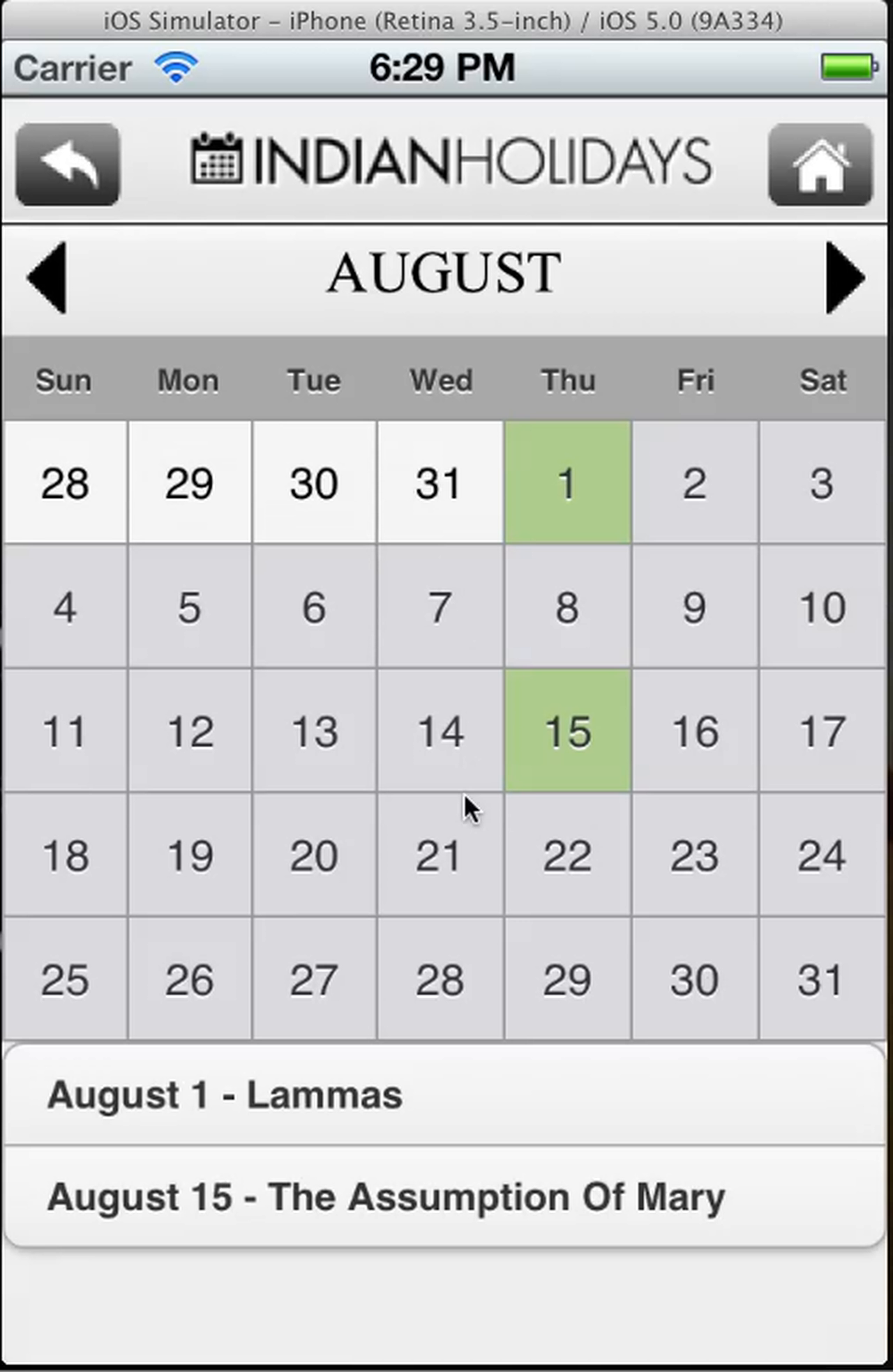 Indian Holidays Calender - App on Amazon Appstore