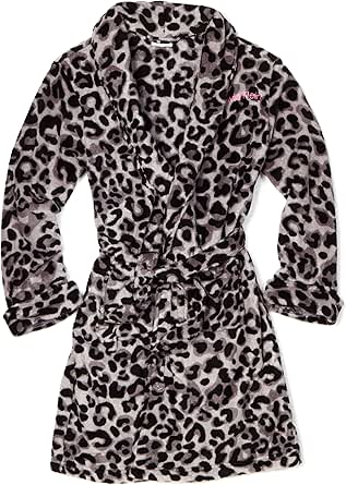 Amazon.com: Calvin Klein Big Girls' Animal Pattern Print Robe, Gray, 10 ...