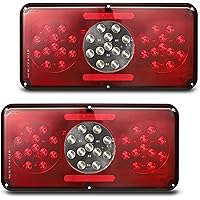Amazon.com: Partsam 2Pcs LED Triple Tail Lights 45 LEDs, Rectangle ...