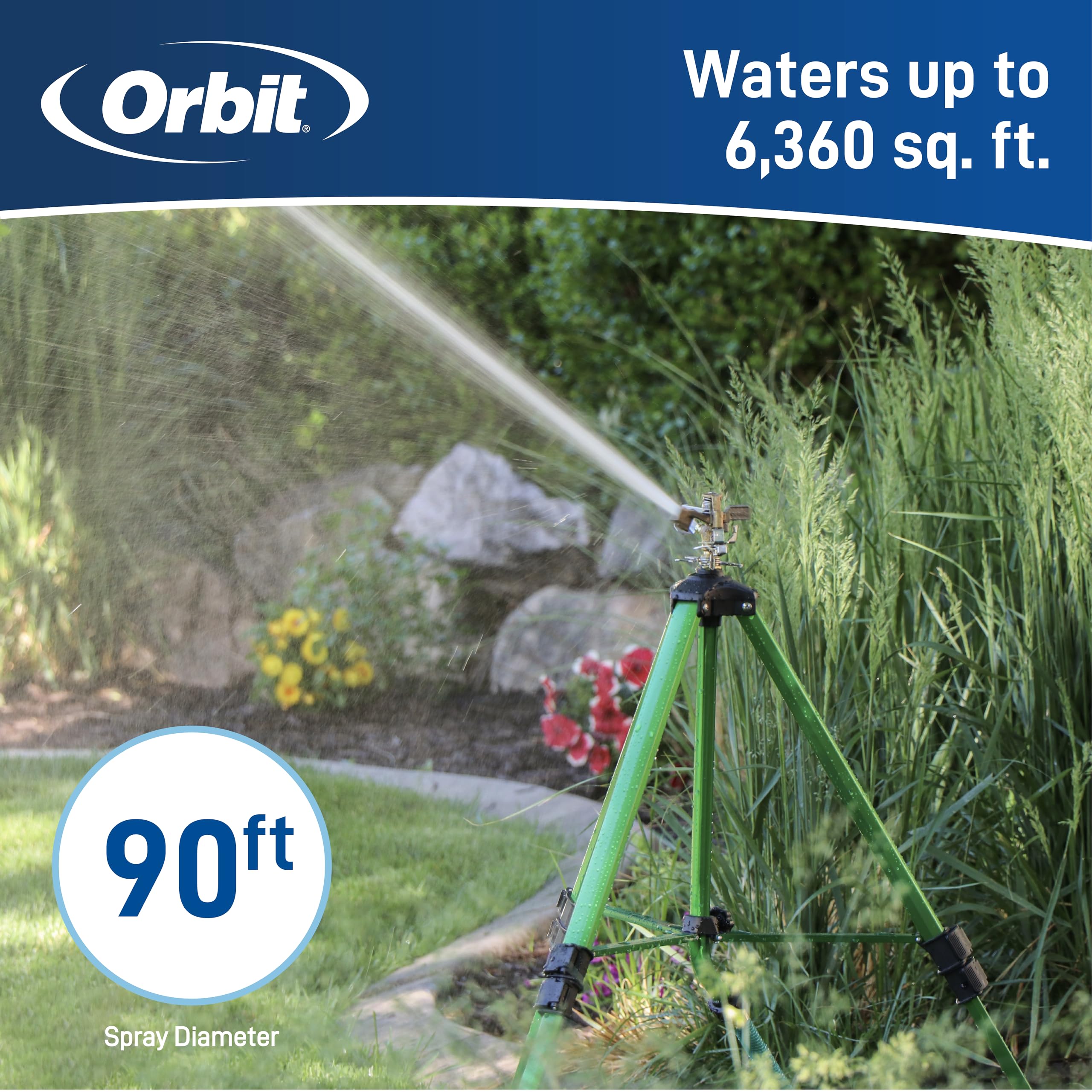 Mua Orbit 1/2 -inch Heavy-Duty Brass Impact Sprinkler on Adjustable 22 ...