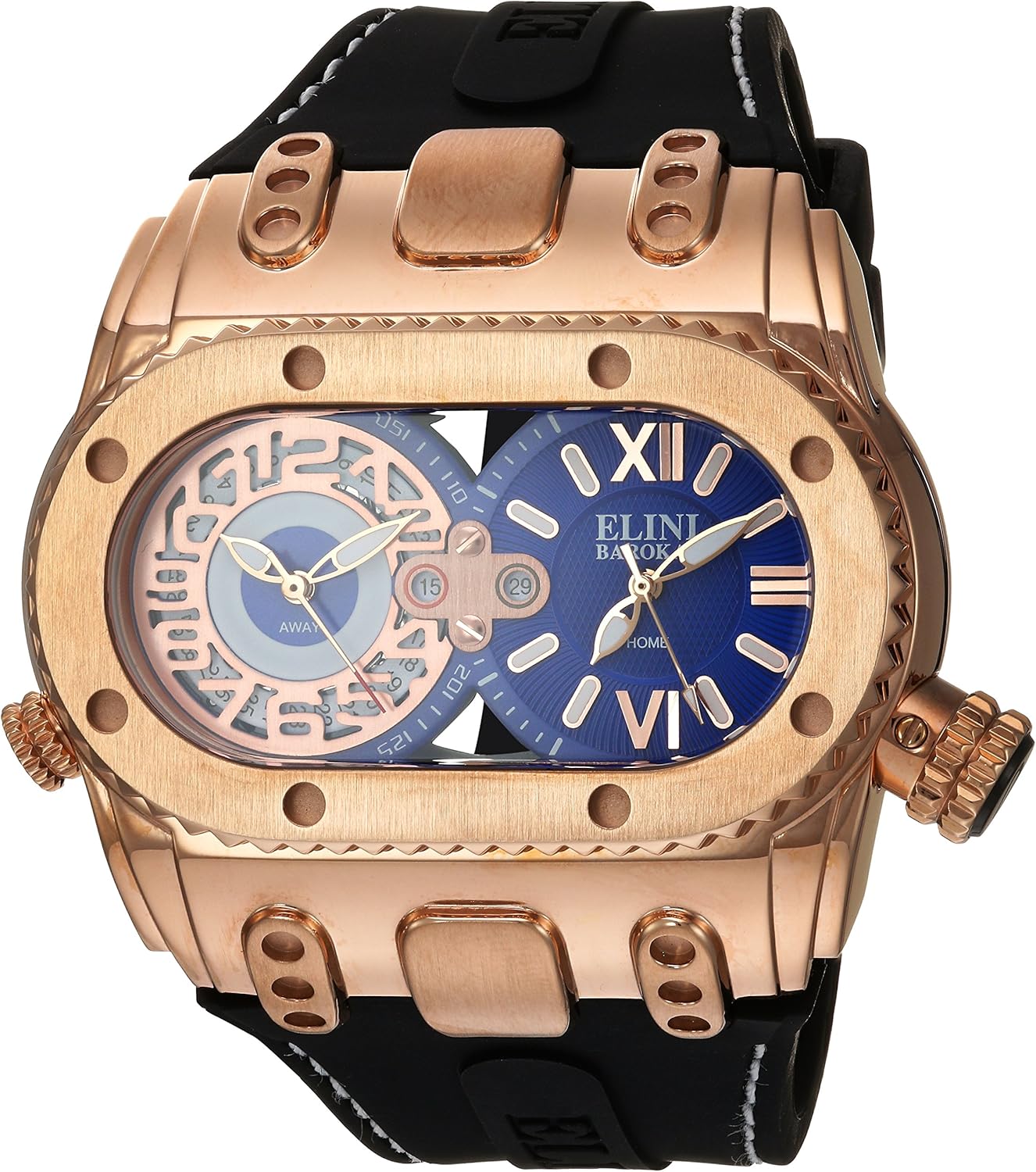 Elini Barokas Men's Analogue Quartz Watch with Silicone Strap ELINI ...