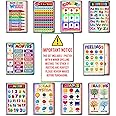 Amazon.com: Set of 12 Educational Posters for Preschoolers & Toddlers ...