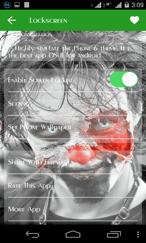 Scary Clown Lock screen:Amazon.es:Appstore for Android