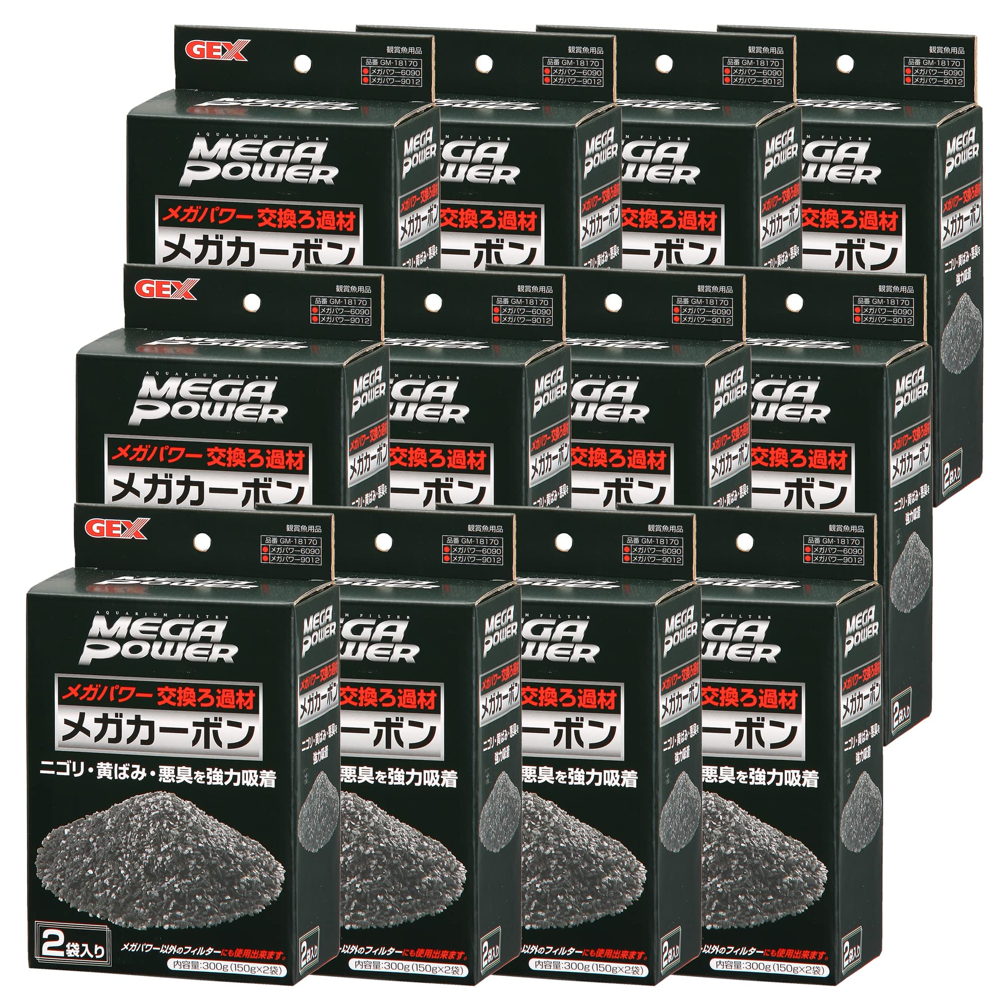 【価格推移】 GEX AQUA FILTER メガカーボン 150g×2袋×12個セットの最安値 | プライシー