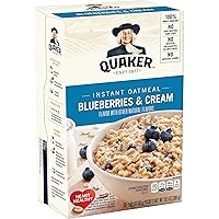 Amazon.com: Quaker Instant Oatmeal Breakfast Cereal, Blueberries ...