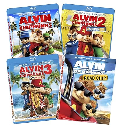 Amazon.com: Alvin and the Chipmunks 1-4 Bundle [Blu-ray]: Movies & TV