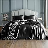 Amazon.com: Bedsure Satin Sheets - Soft Satin Bed Sheets Queen Set, 4 Pcs Luxury Silky Sheets ...