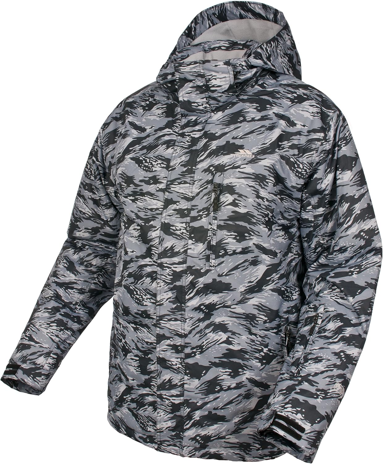 Trespass Men's Wolcott Ski Jacket-Grey Camo, Large: Amazon.co.uk: Clothing
