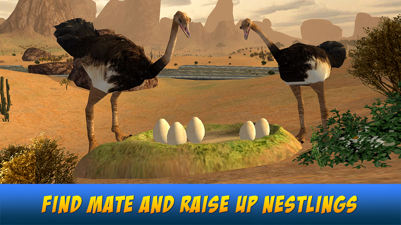 Amazon.com: Ostrich Simulator 3D: Wild Bird Evolution | Clan of Birds ...