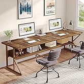Amazon.com: OSCHF Wooden Extra Long Desk - 71" Double Long Writing ...