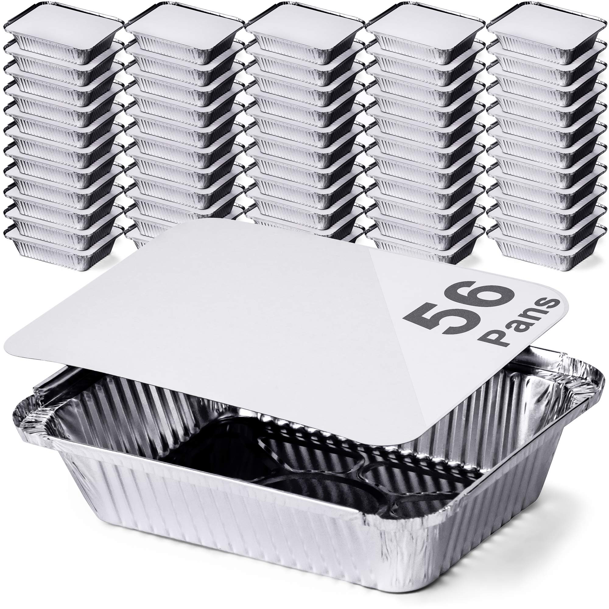 Buy DecorRack 56 Aluminum Pan Disposable with Flat Board Lid, 2.25 Lb ...