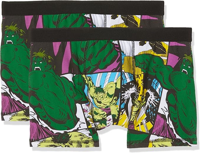 Marvel Men's Hulk Boxer Briefs, Multicoloured, X-Large: Amazon.co.uk ...