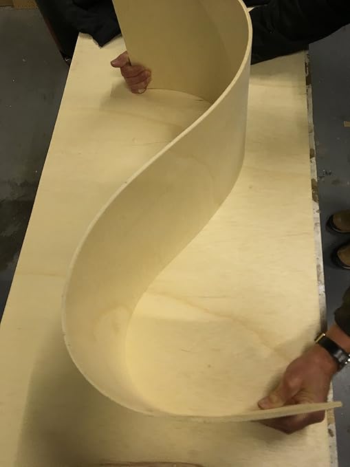 Flexible Bending Plywood 8mm Thick, Flexi/Bendy Ply 1200x600mm: Amazon ...