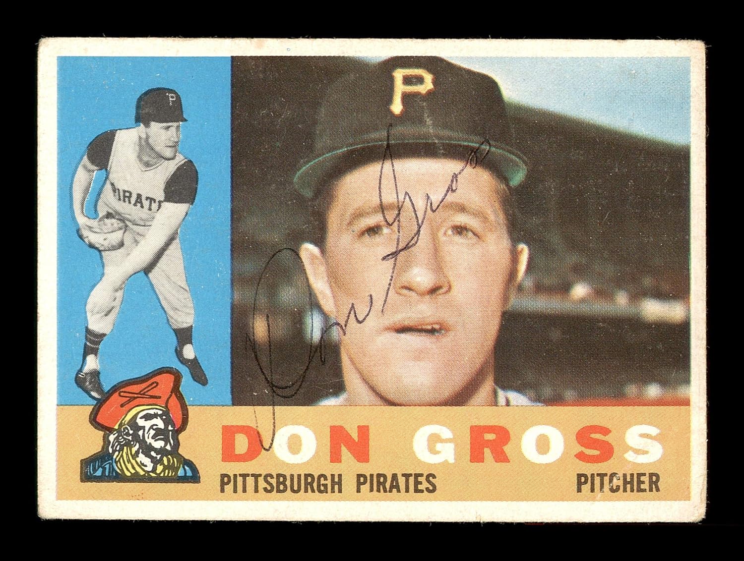 Don Gross Autographed 1960 Topps Card #284 Pittsburgh Pirates SKU ...
