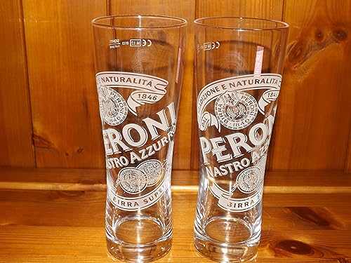 6 Peroni Pint Glasses: Amazon.co.uk: Kitchen & Home