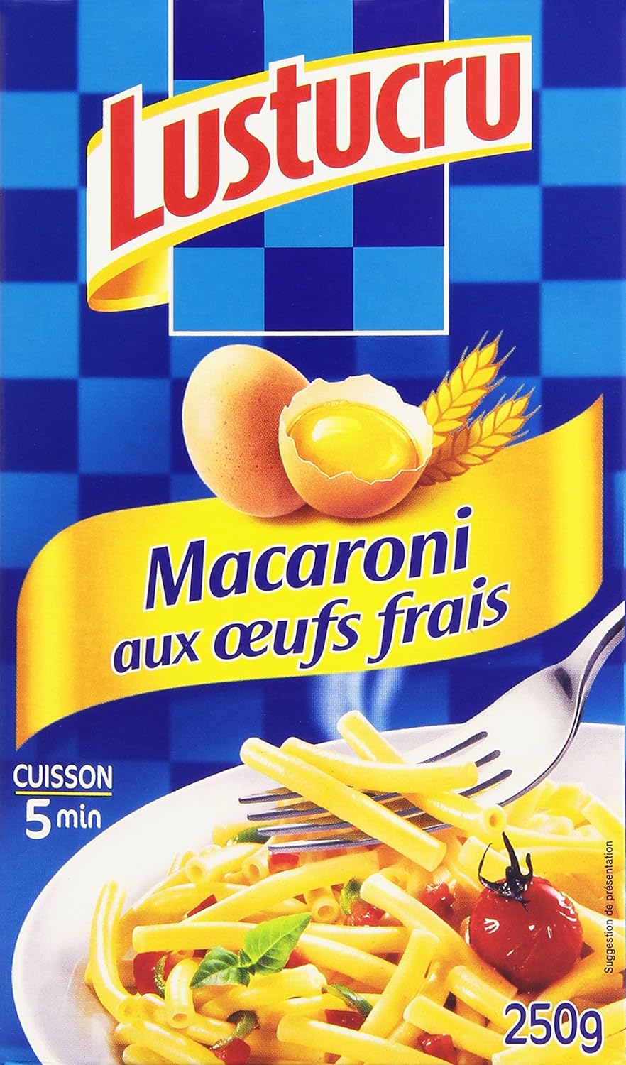 Lustucru Pâtes Macaroni aux œufs frais 250 g: Amazon.fr: Epicerie