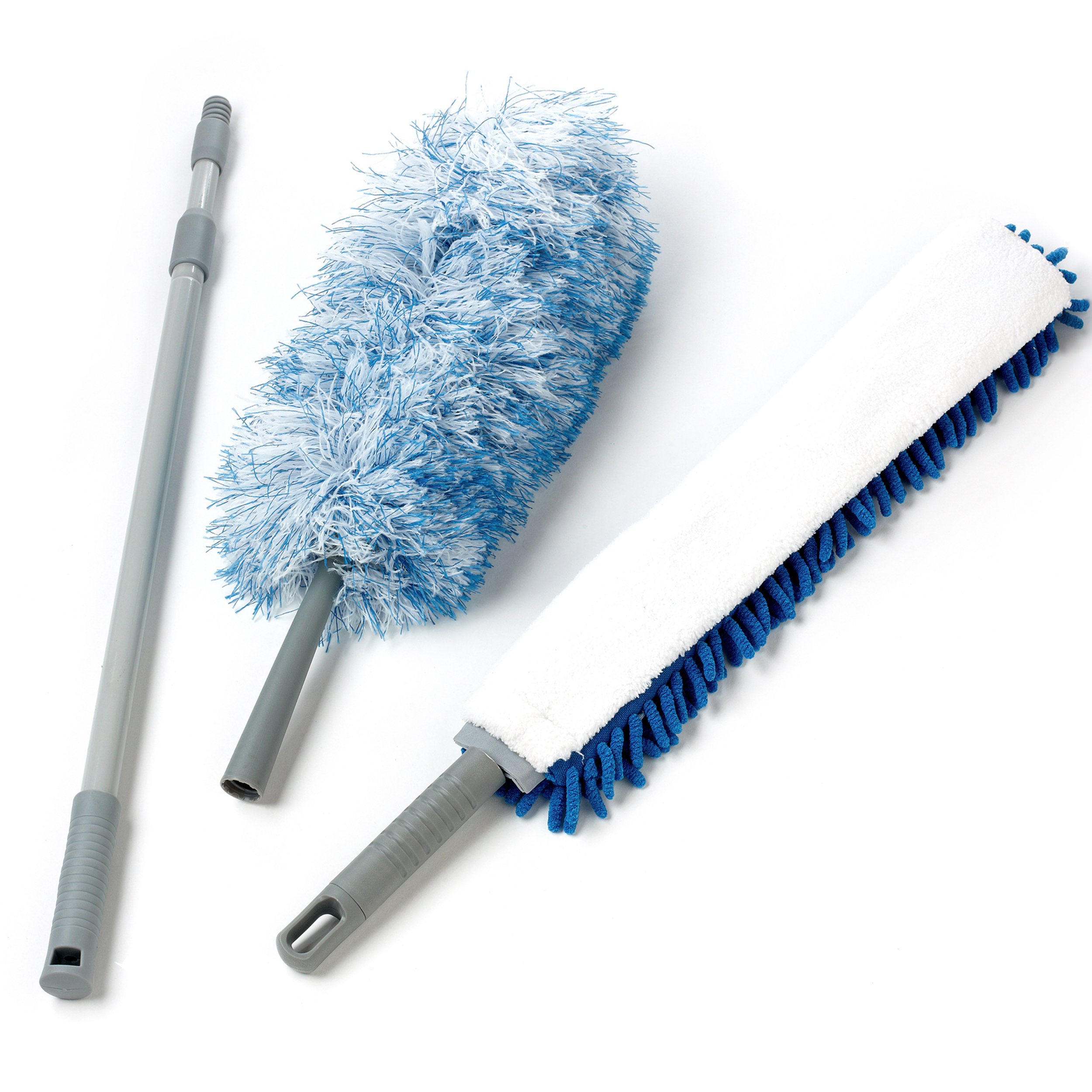 O-Cedar Dual-Action Microfiber Duster Set with Telescopic Handle