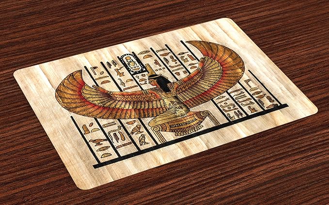 Amazon.com: Lunarable Egyptian Place Mats Set of 4, Oriental Historical ...