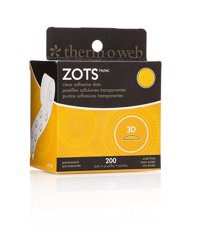 Thermoweb Zots Clear Memory Adhesive Dots, 3-D, 1: Amazon.in: Electronics