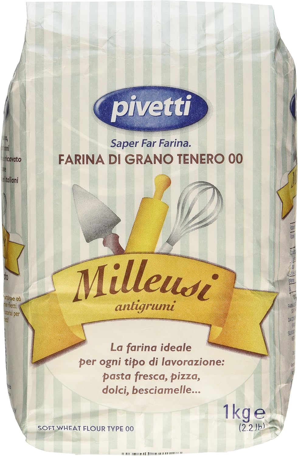 Pivetti Pacchetto 1 farina italiana multiuso: Amazon.it: Alimentari e ...