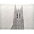 Amazon.com: Duke University Chapel 8"x10" hand-drawn pen and ink print ...