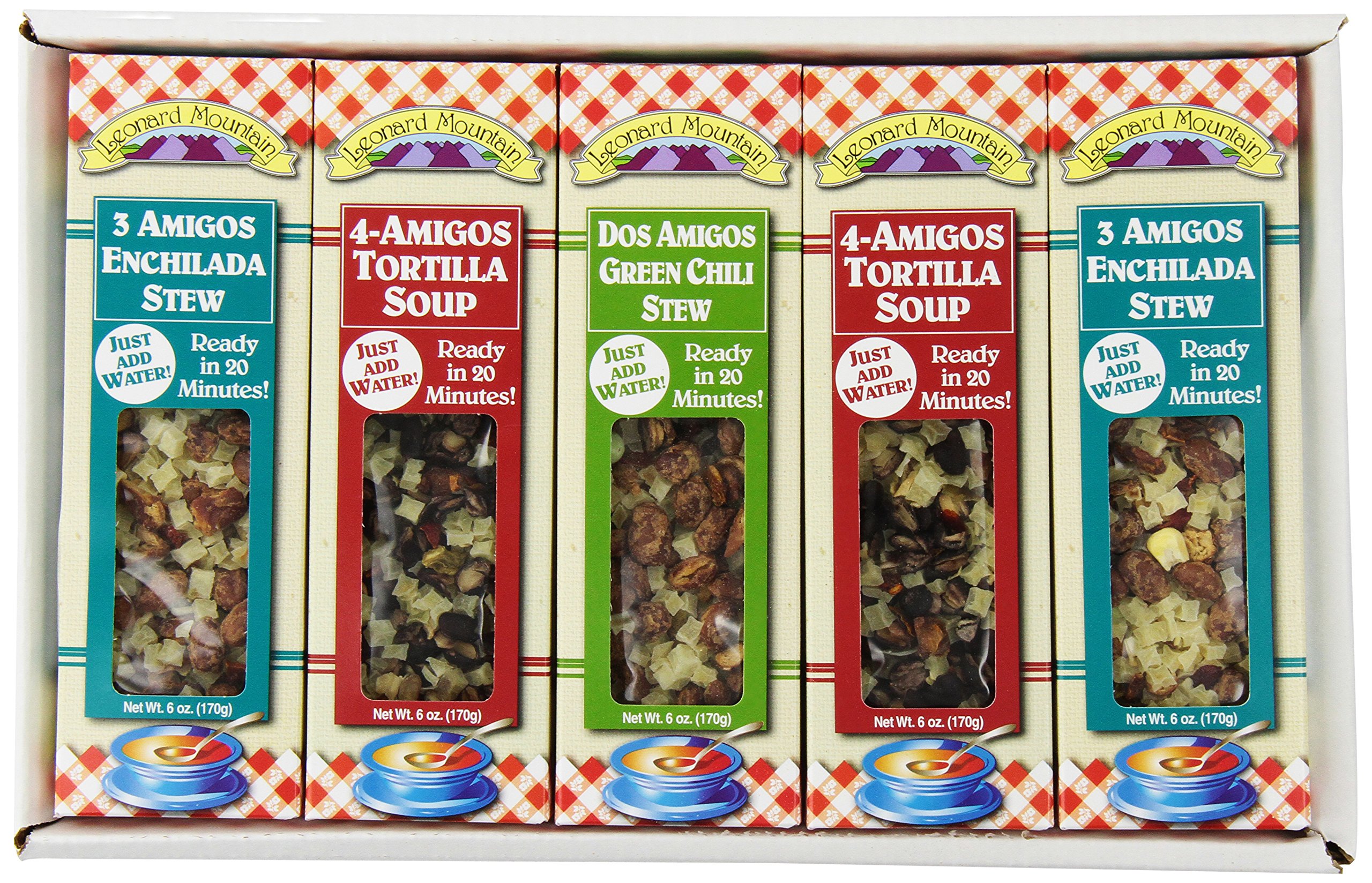 Amazon.com : Leonard Mountain Soup Sampler Dry Soup Mix, 5 count ...