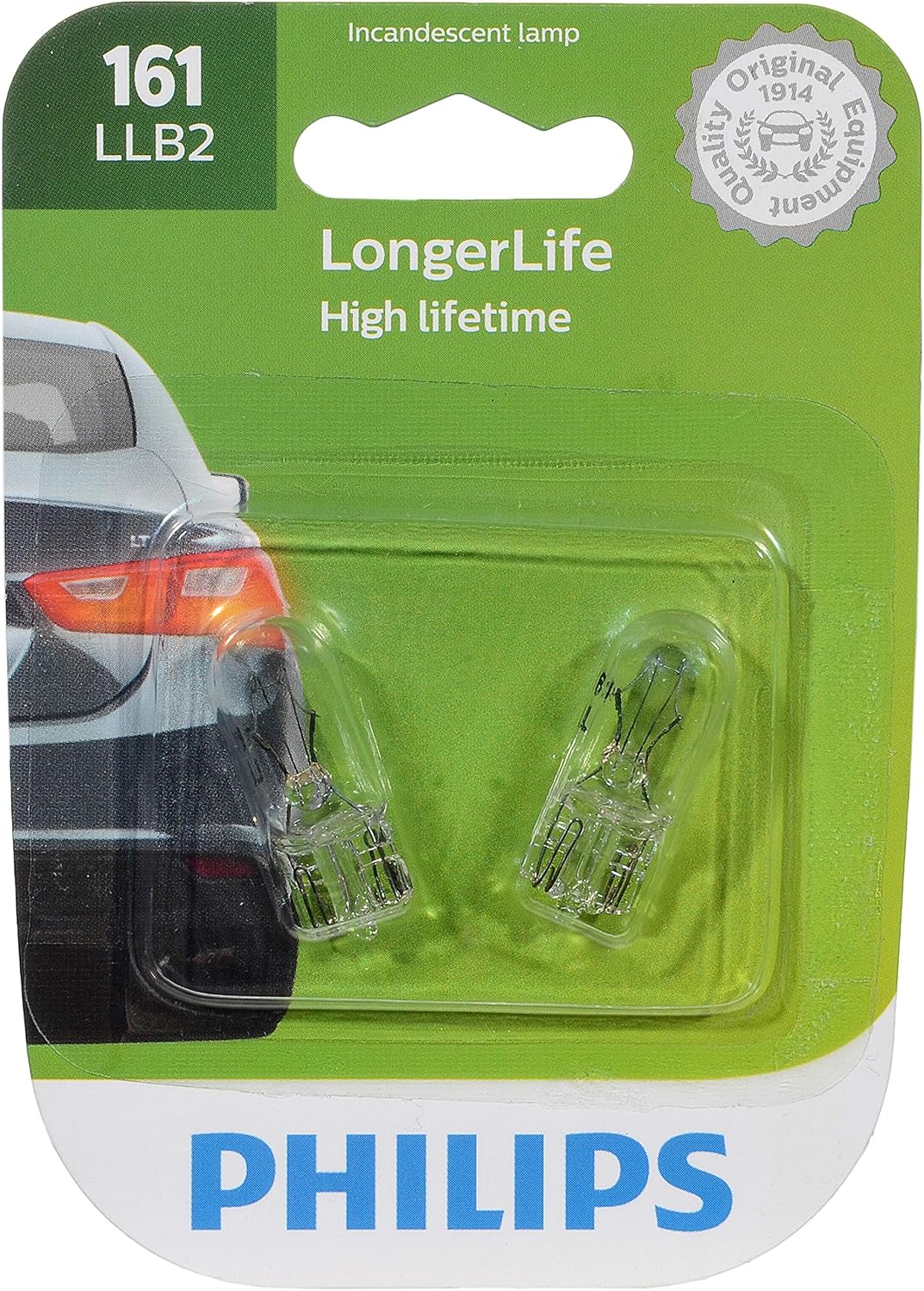 Amazon.com: Philips 161 LongerLife Miniature Bulb, 2 Pack: Automotive