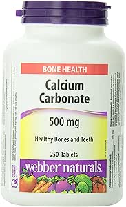 Webber Naturals Calcium Carbonate Tablet, 500mg: Amazon.ca: Health ...