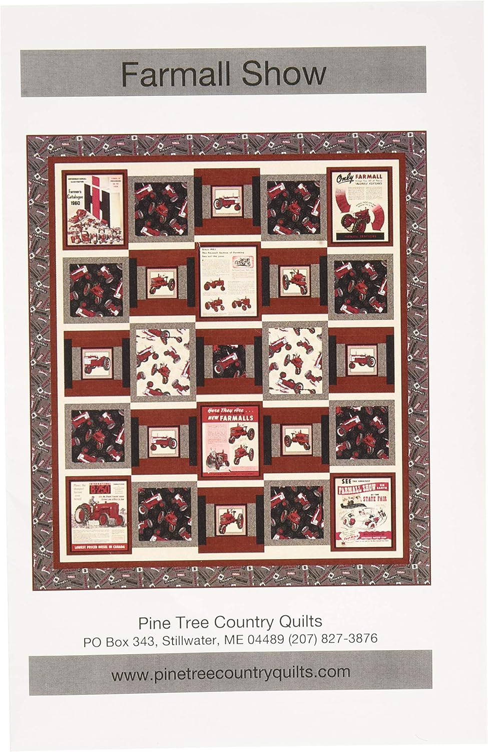 Amazon.com: Pine Tree Country Quilts PT1641 Farmall Show Pattern: Arts ...