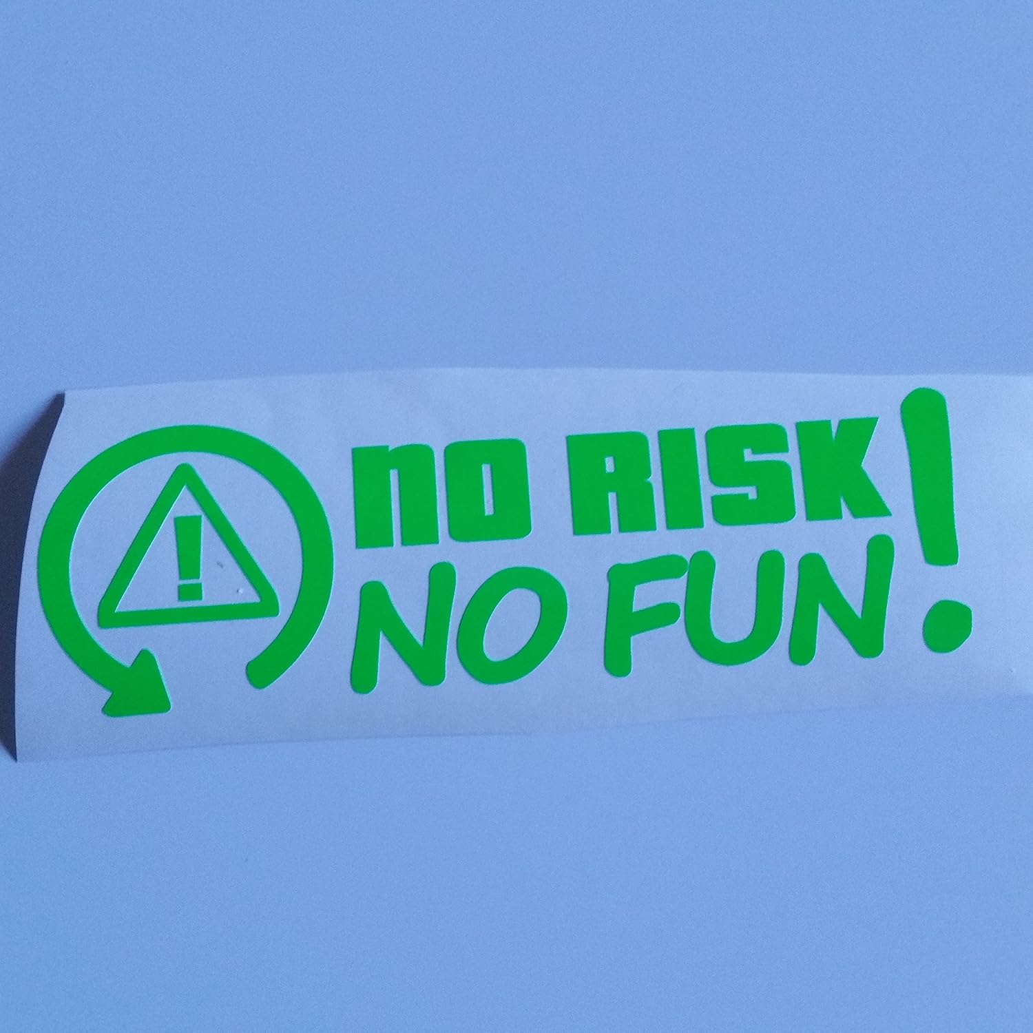 no risk no fun Neon grün Shocker hand Auto Aufkleber JDM Tuning ...