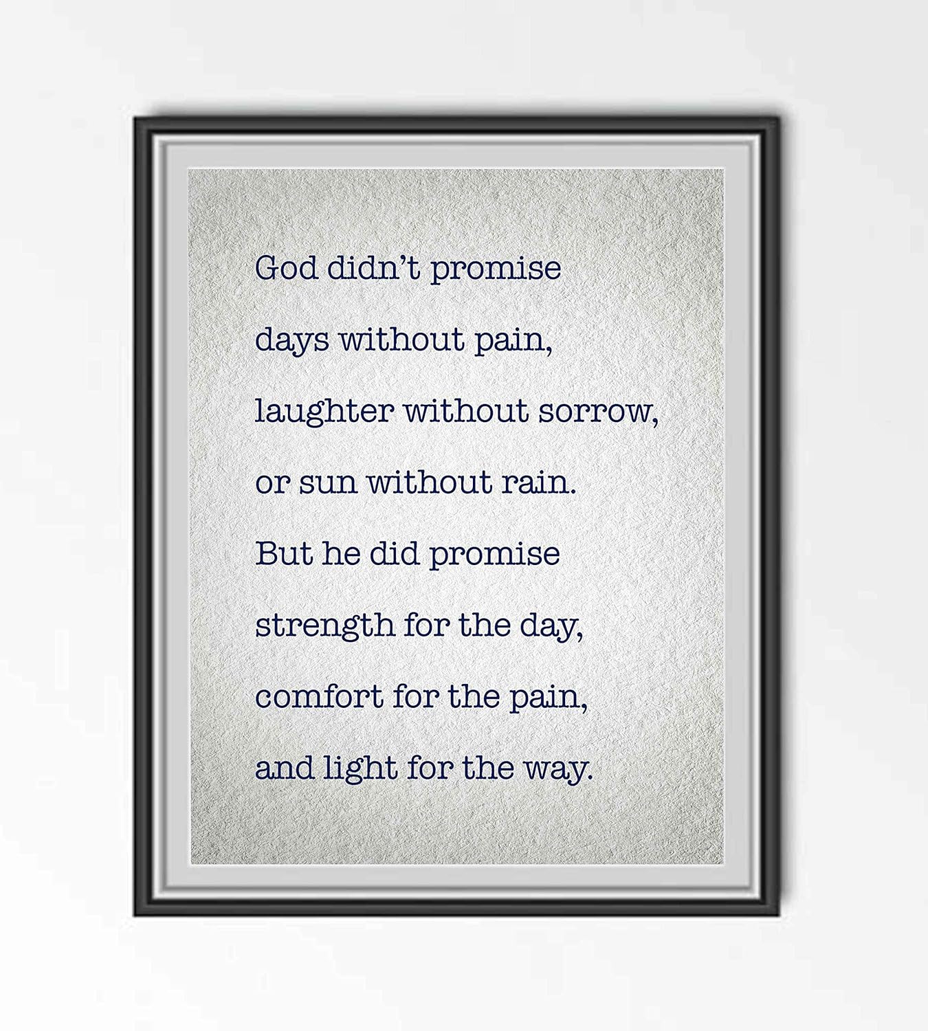 Amazon.com: "God Didn't Promise Days Without Pain"-Spiritual Wall Art ...