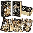 Amazon.com: Wyspell Gold Starlight Tarot Deck: Starry Sky-Inspired Tarot Cards with Guide Book ...