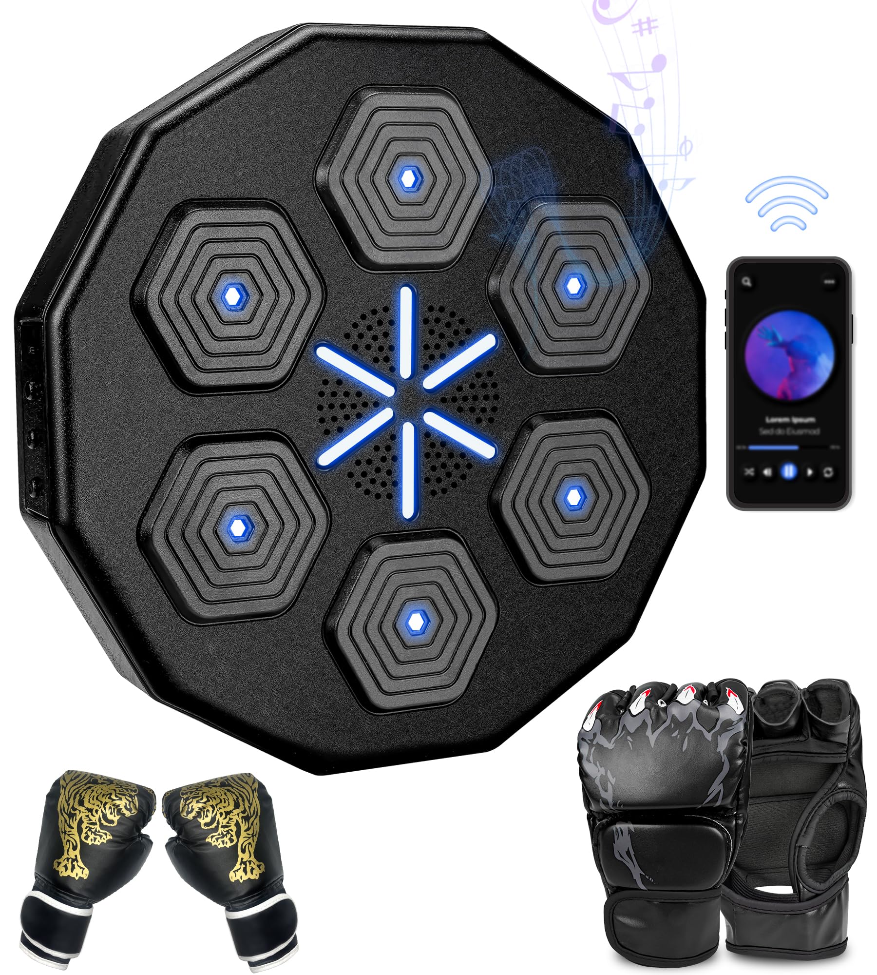 Mua 2024 Portable LED Bluetooth Music Boxing Machine with USB Charging ...