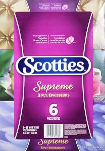 Amazon.com: Scotties Supreme Facial Tissue, 3-ply, 88 sheets per box ...